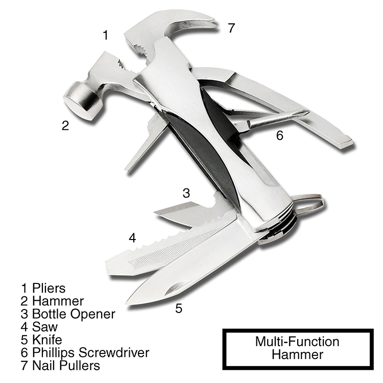 Promotional 3-Piece Multi Function Hammer Tool Set