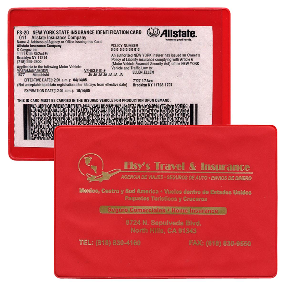 Promotional X-Large Insurance Card Holder