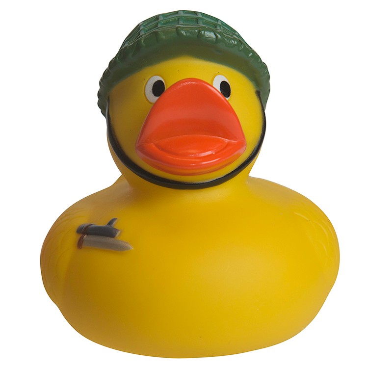 Logo Printed Armed Forces Rubber Duck