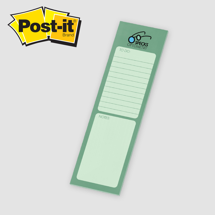 Custom Imprinted 3" x 10" Post It Notes - 25 Sheet
