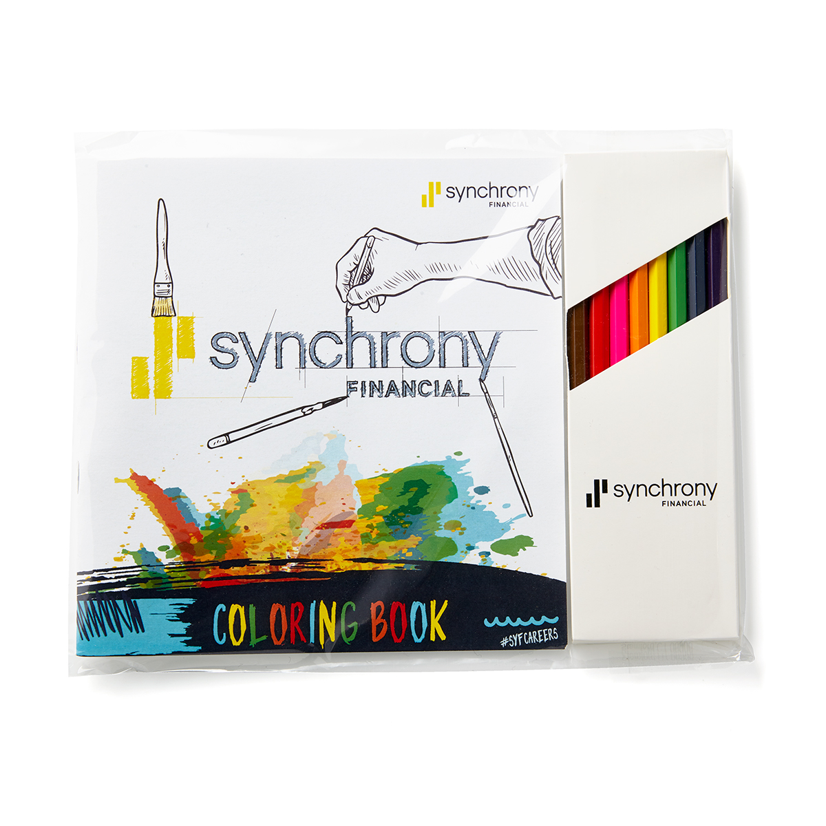 Promotional Adult Coloring Book And 8-Color Pencil Set