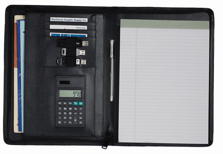 Promotional Pinnacle Padfolio with Calculator | Identity Links