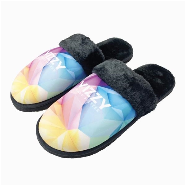 Custom Printed Fuzzy Slippers | Identity Links