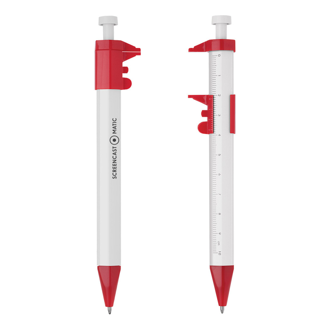 Custom Printed Sliding Scale Ruler Pen