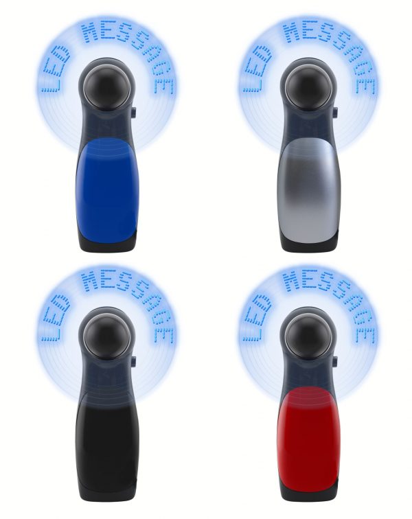 Promotional Deluxe Light Up Message Fan