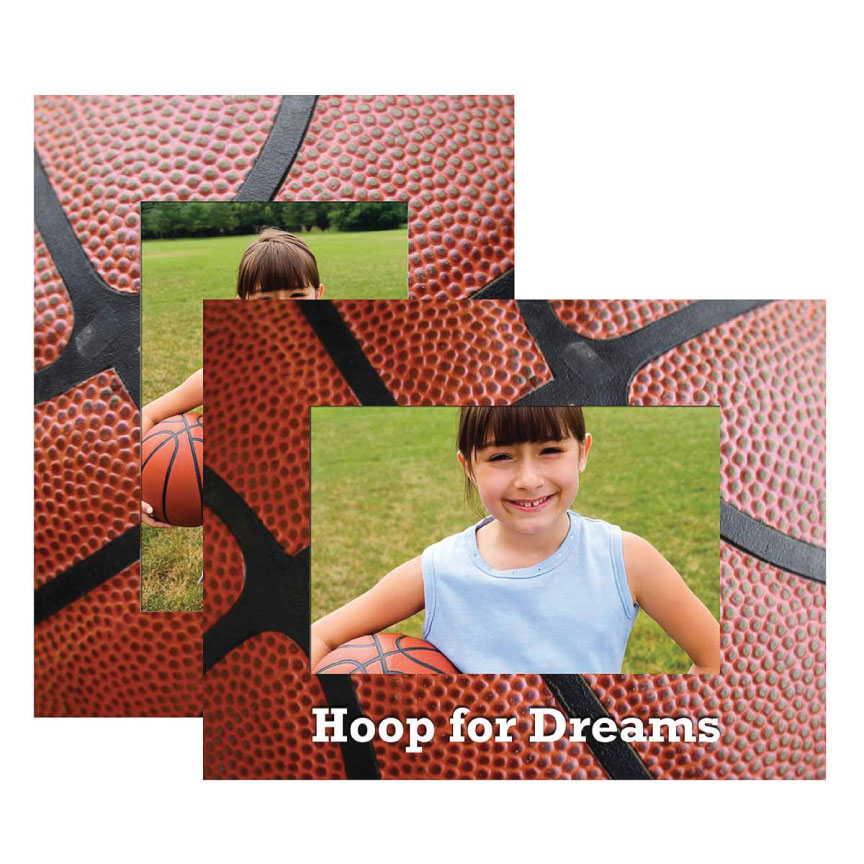 4x6 Preprinted Themed Paper Photo Frameswith Logo