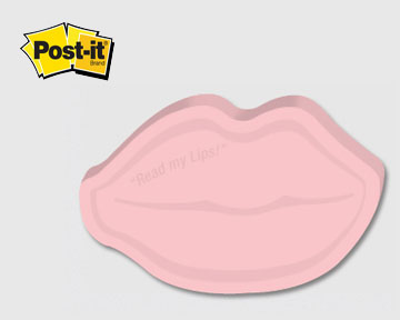 Custom Printed Lips Shaped Post It Notes