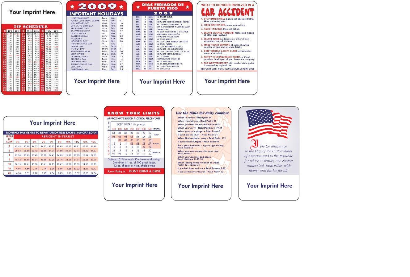 Promotional Laminated Wallet Card Information Back | Identity Links
